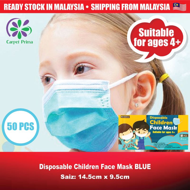 CHILDREN'S EARLOOP MASK 3PLY- | Shopee Malaysia
