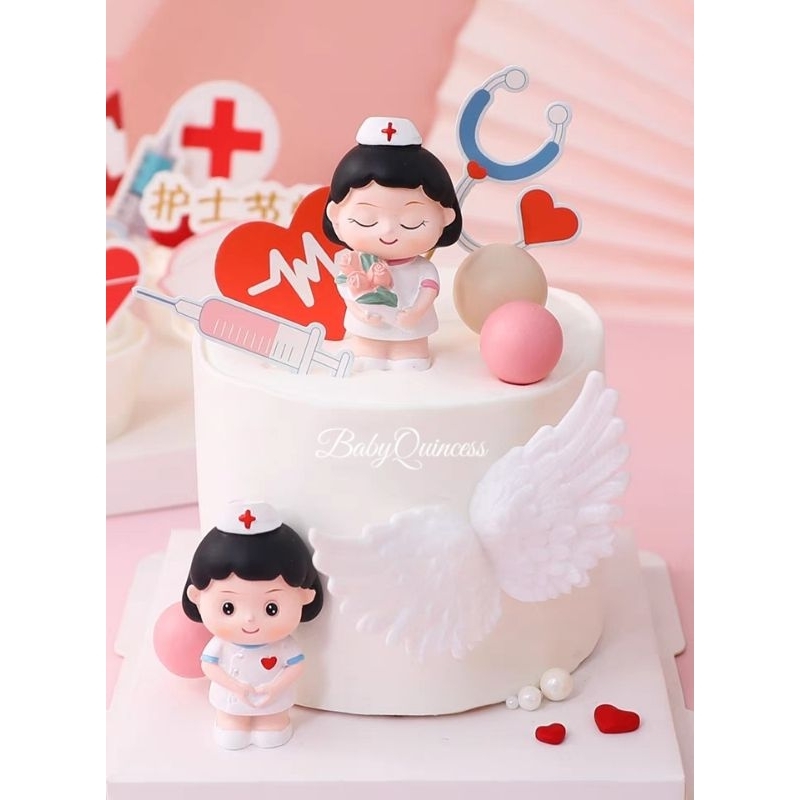 🇲🇾 READY STOCK - Doctor Nurse Hospital Kids Cake Topper Decorations ...