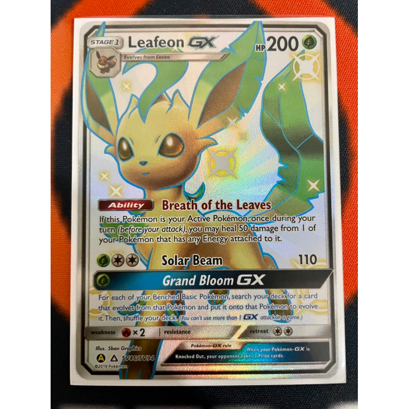 Pokemon TCG Hidden Fates - Leafeon GX Shiny (SV46) | Shopee Malaysia