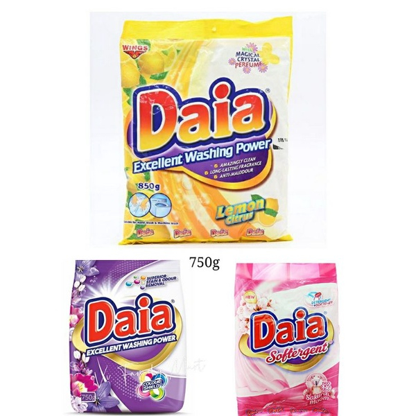 DAIA Excellent Washing Detergent Powder 750g Eau De Parfum Lemon Citrus ...