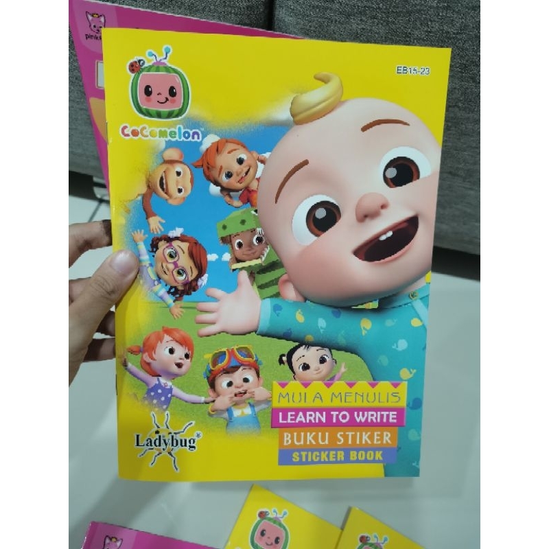 ★ReadyStock★PinkFong Cocomelon Sticker Book Writing Book Children Lover ...