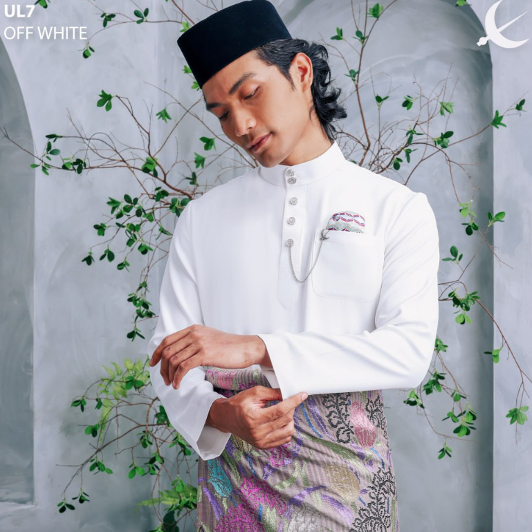 BAJU MELAYU ULTIMATE ( OFF WHITE ) BY ELRAH | Shopee Malaysia