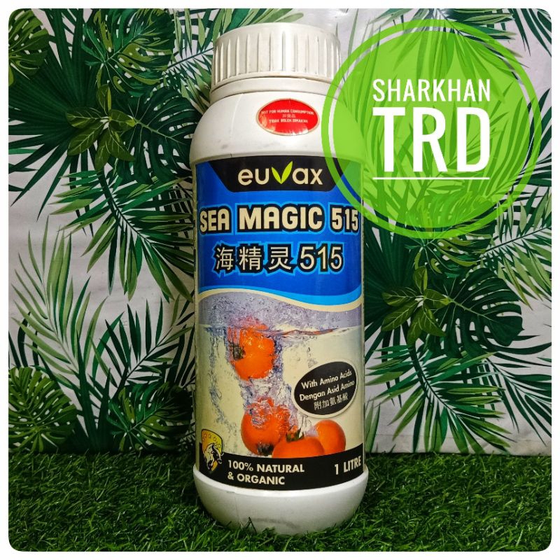 Botol 1 Liter SEA MAGIC 515 Euvax Foliar Organik Baja Subur Tanaman ...