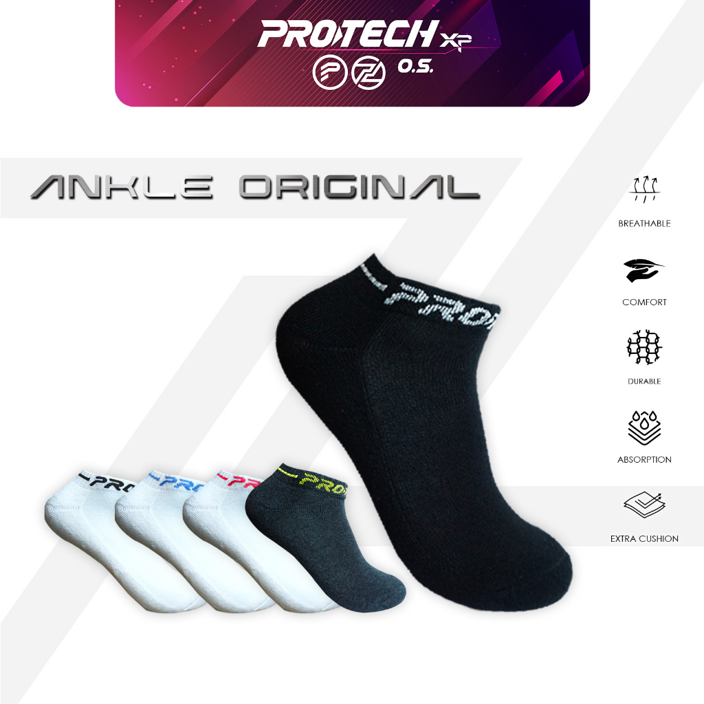 Protech Cotton Ankle Sport Sock | Shopee Malaysia