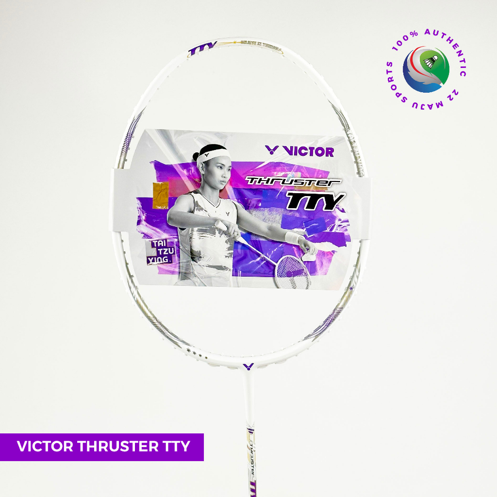 VICTOR THRUSTER TTY ( FOC STRNG + GRIP ) TK-TTY 4U BADMINTON RACKET ...