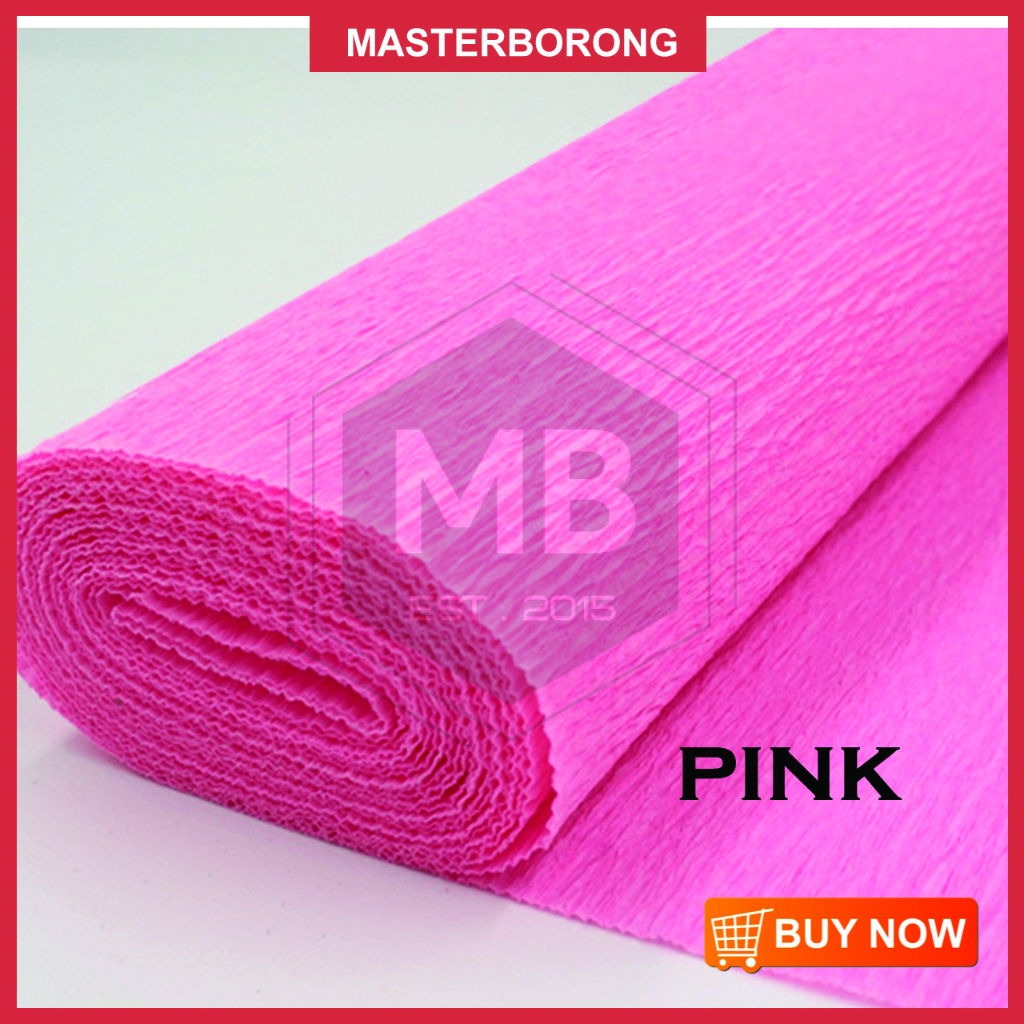 masterborong 50cm x 250cm Crepe Paper Roll Flower Making Material ...