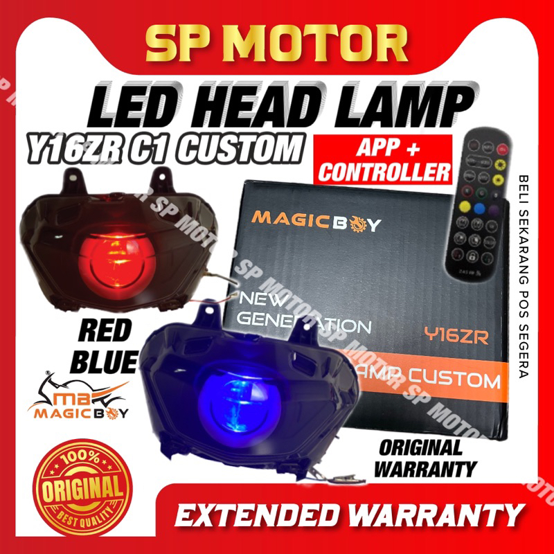 YAMAHA Y16 Y16ZR (100% ORIGINAL MAGIC BOY) REMOVE CONTROLLER FRONT LED ...