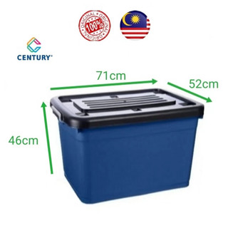 Century Storage Box With Wheel 115L Box Roller Big Box Kotak ...