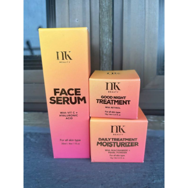 MK Beauty Skincare Set (Treatment Serum, daily moisturizer, night cream ...