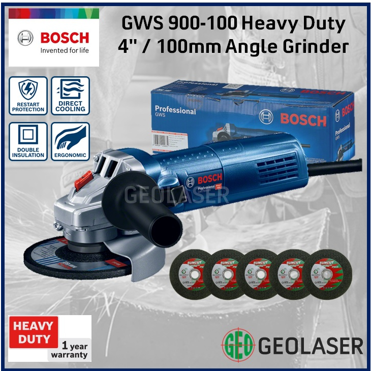 BOSCH GWS 900-100 900Watt Professional Angle Grinder [Heavy Duty ...