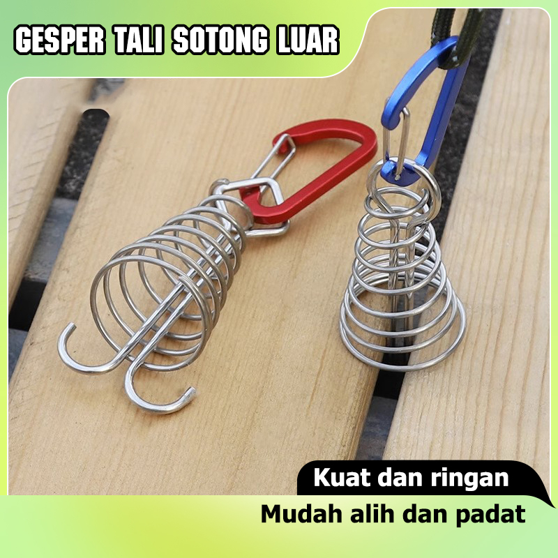 Camping luaran octopus tali buckle camping deck spikes keluli tahan ...
