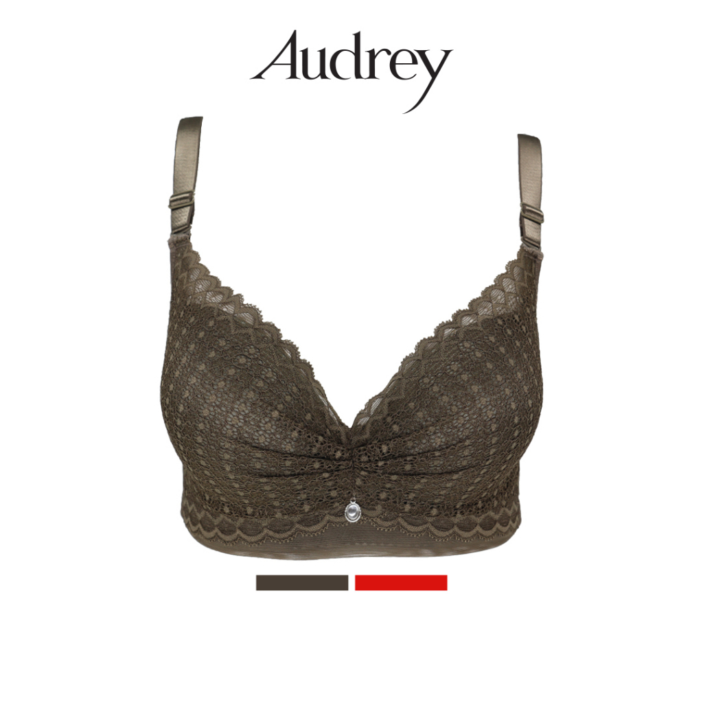 Audrey Style Wired 5/8 Thick Moulded Push Up Fashion Bra - B Cup Size ...