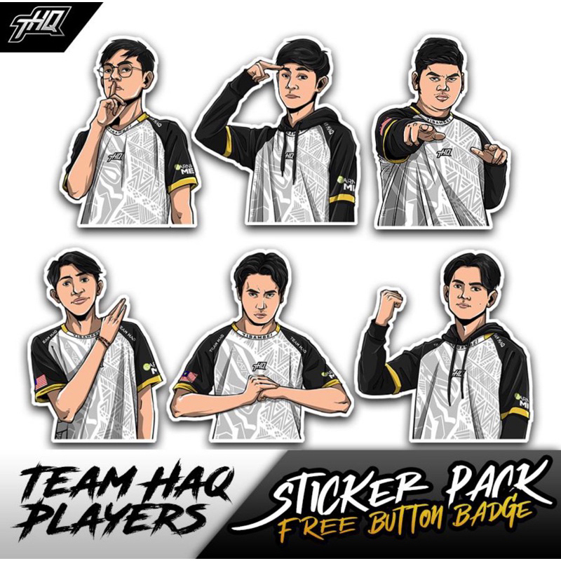 Team Haq Player Sticker Pack | Shopee Malaysia