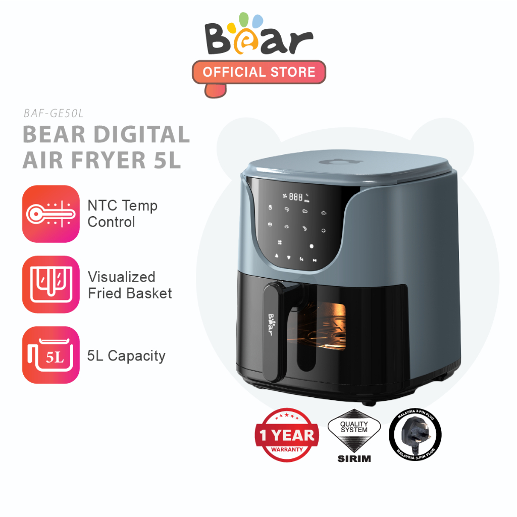 Bear Smart Air Fryer Visual Fryer High Capacity Oven Digital Touch ...