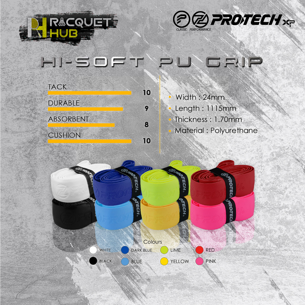 Protech Racket Grip - Hi Soft PU Grip (1pcs) | Shopee Malaysia