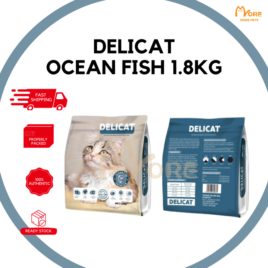 Delicat Premium Cat Food 1.8kg | Shopee Malaysia