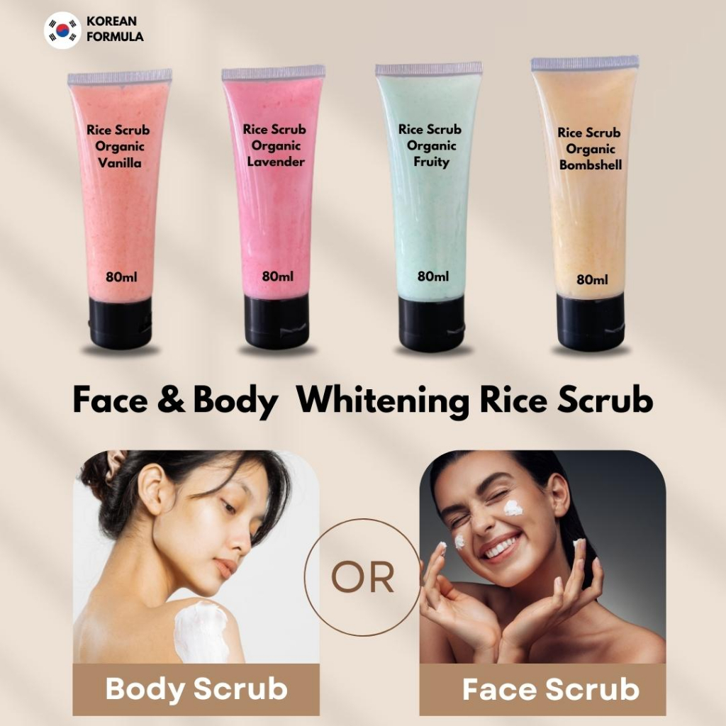 [BORONG OEM SAMPLE ] FACE RICE SCRUB SKRAB SKRUB MUKA SCRUB BERAS ...