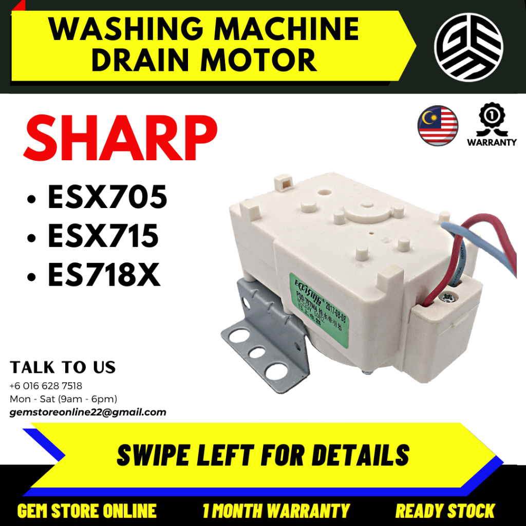 ESX705 / ESX715 / ES718X SHARP Washing Machine Drain Motor / Motor ...
