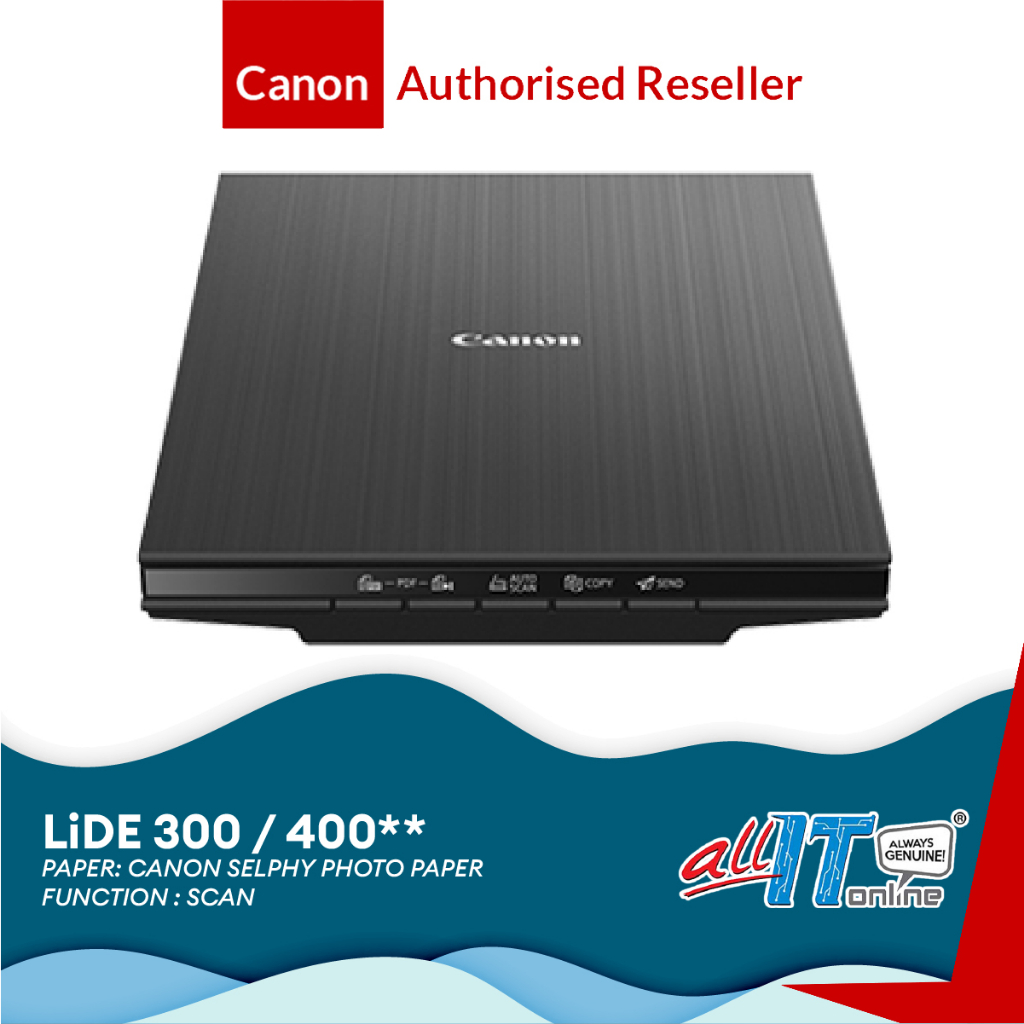 Canon Lide 300 / Canon Lide 400 Fast and Compact Flatbed Scanner with ...