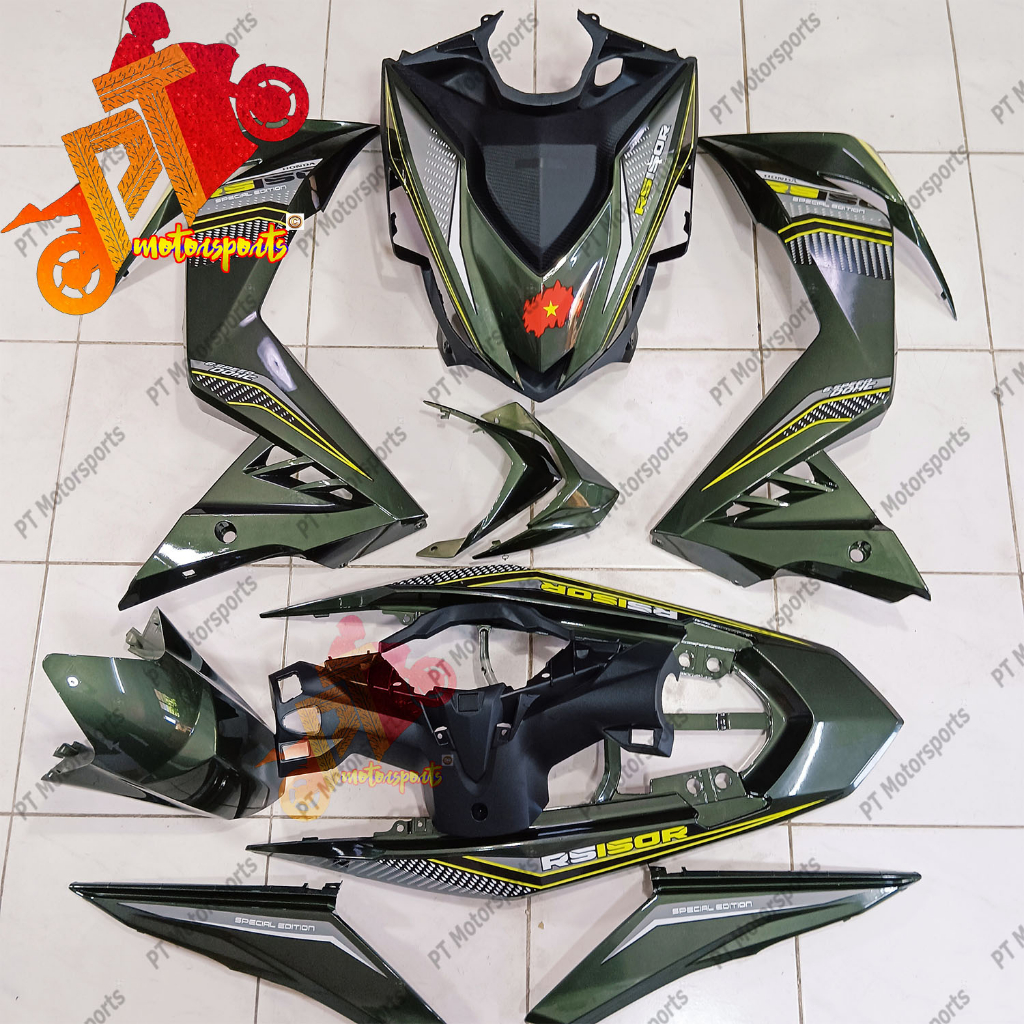 Honda RS 150 Rs150 V1 V2 Cover Set Hijau Lumut Purple Ysuku Warna ...