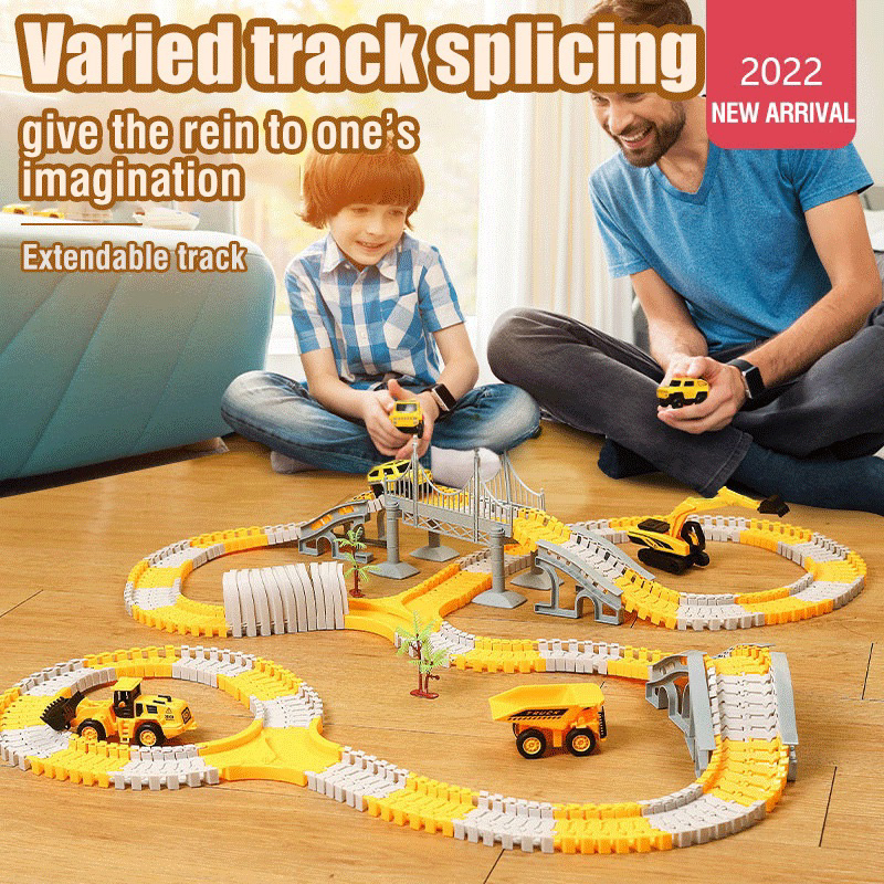 343 pieces DIY Railway Racing Car Toy Educational Puzzle Train Track ...