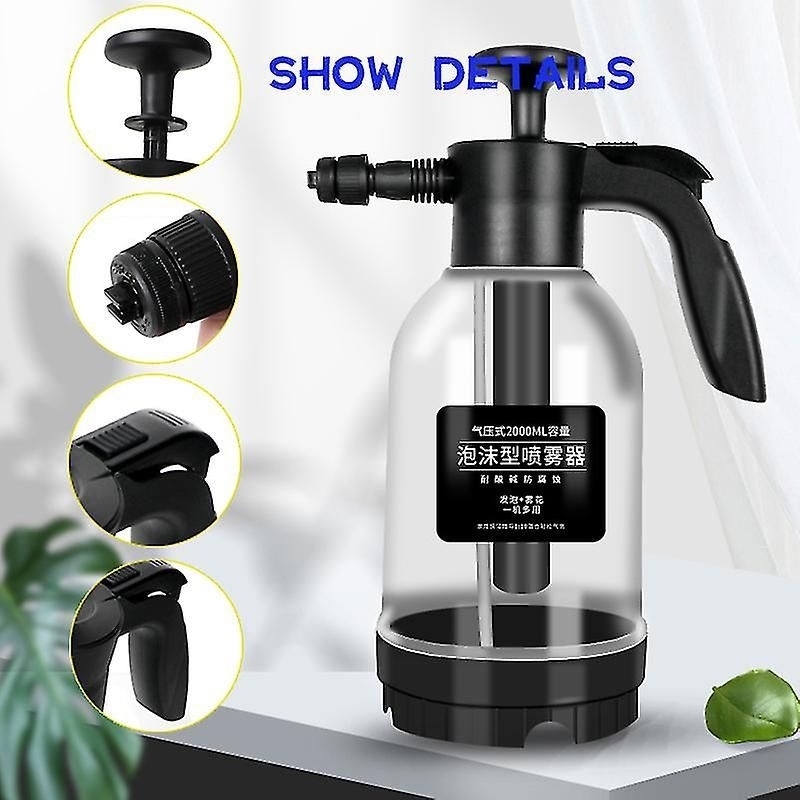 2L Foam Sprayer Car Wash Spray Bottle High Pressure Spray Gun Manual ...