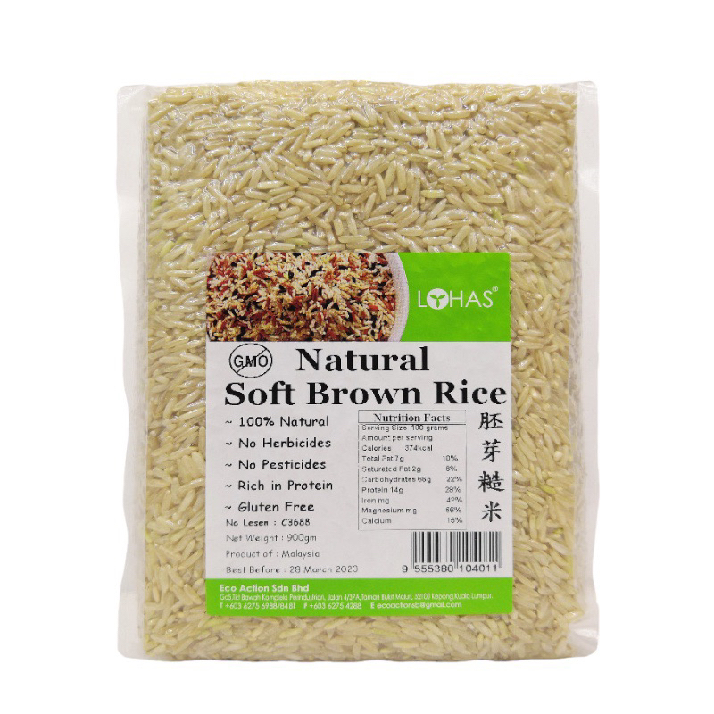 Lohas Soft Brown Rice 900g 胚芽糙米 | Shopee Malaysia