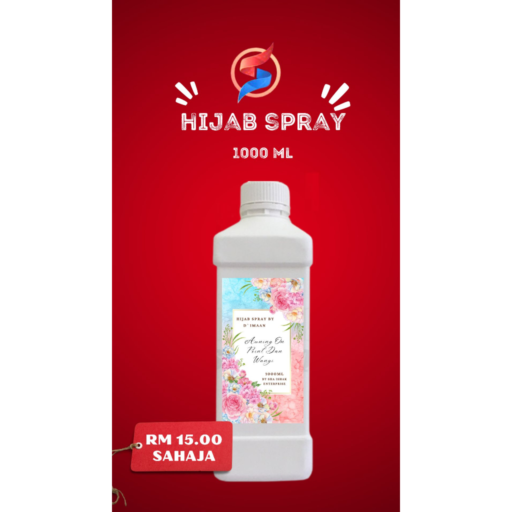 SPRAY HIJAB | STARCH AWNING SPRAY 1000ML | Shopee Malaysia