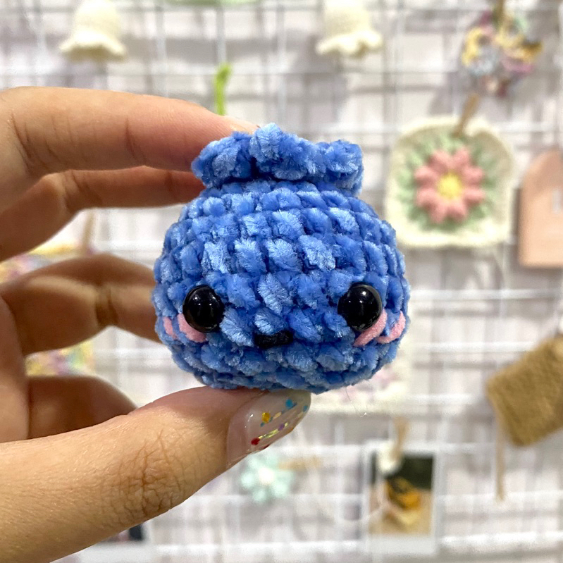 Blueberry Keychain Amigurumi 【Handmade Crochet】 | Shopee Malaysia