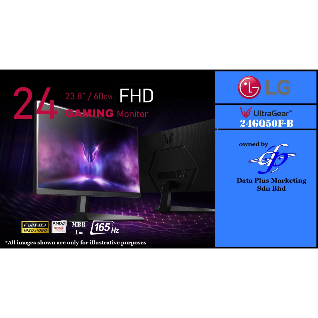 LG 24” UltraGear™ Full HD Gaming Monitor - 24GQ50F-B | Shopee Malaysia