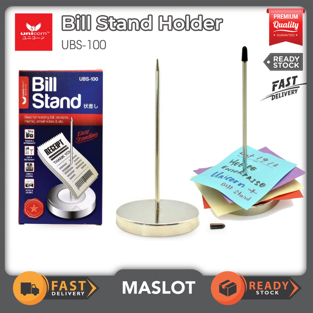 Unicorn Bill Receipt Stand Holder 130mm UBS-100 | Shopee Malaysia