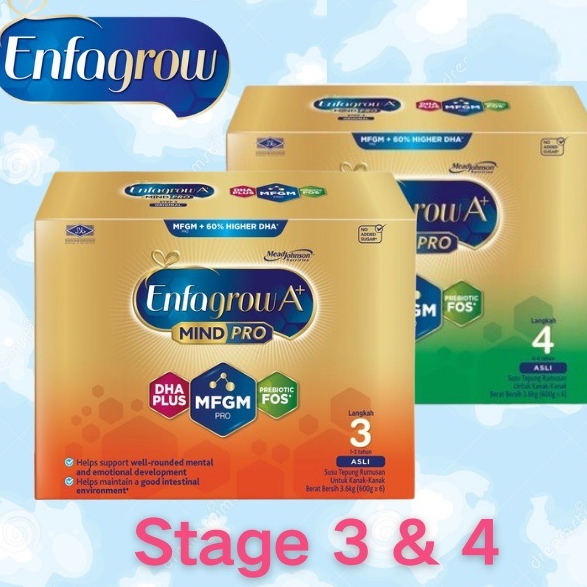 MKR Enfagrow A+ Step 3 Mindpro 2FL (Original) 2.32kg (580gx4)/ Enfagrow ...