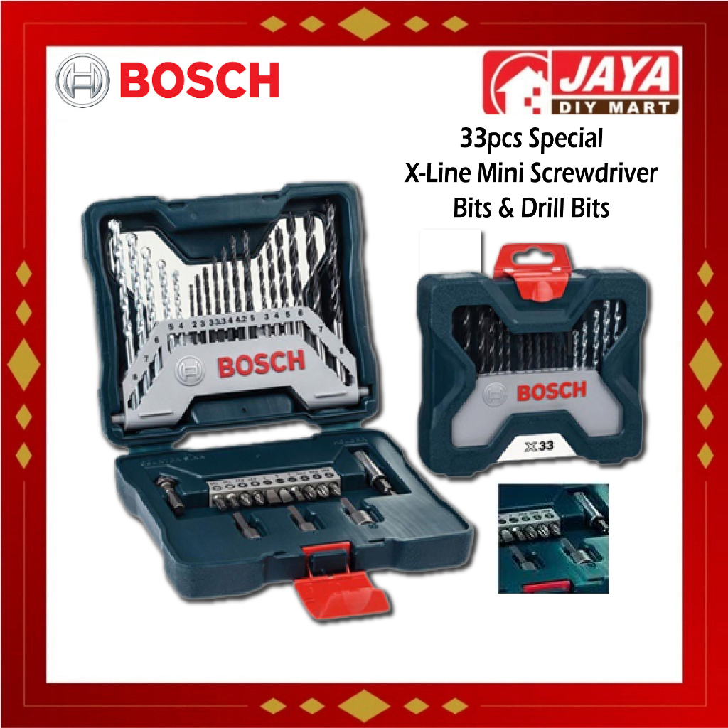 Bosch 33pcs X Line Drill Bit Set 2607017398 2607019325 Shopee