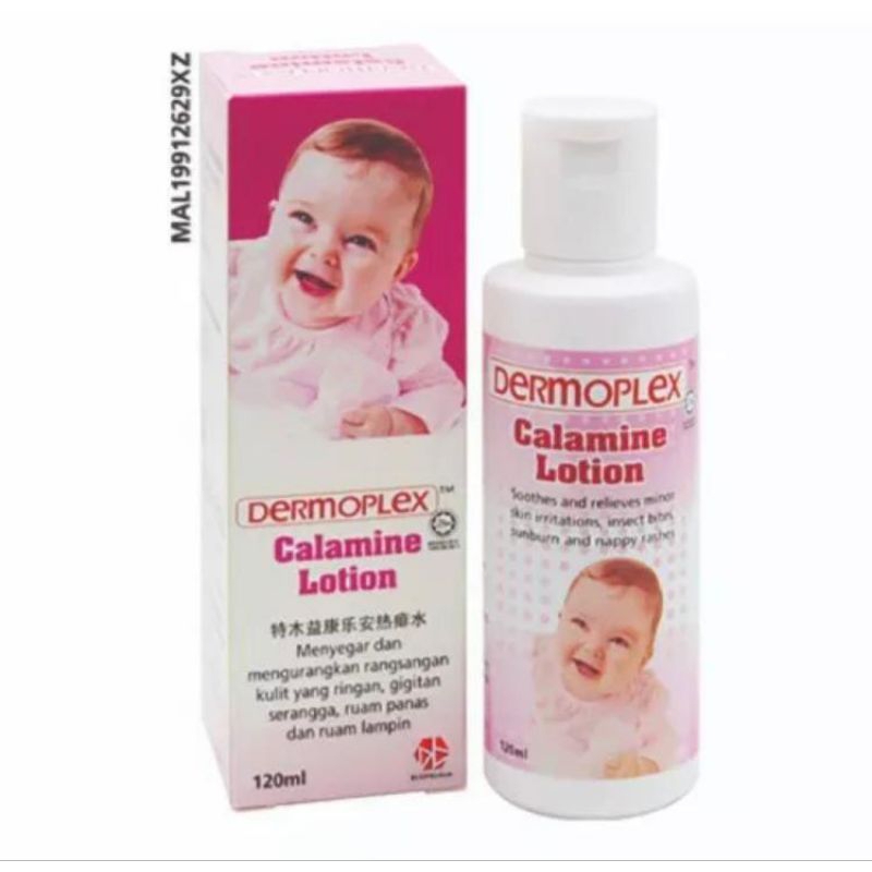 Dermoplex Calamine Lotion 120ml For Rashes/ChickenPox (Ruam Panas ...