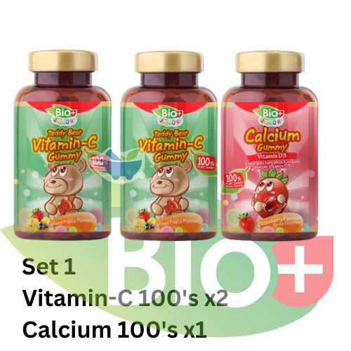 Bio+ Junior Calcium/ Multivitamin /KidzPrebiotic Gummy 60's+20's ...
