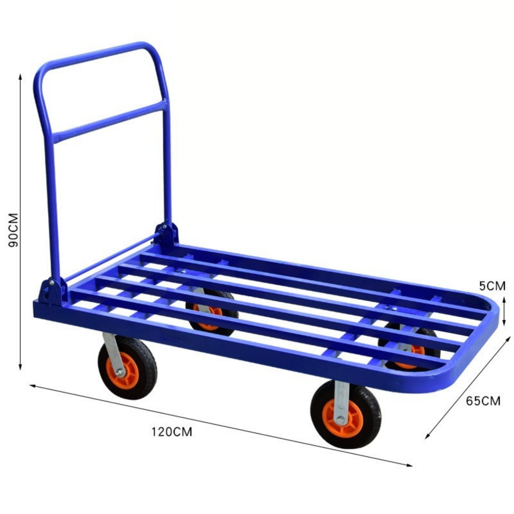 Extra Length 1.2 meter Heavy Duty Trolley 600KG Light Weight Iron ...