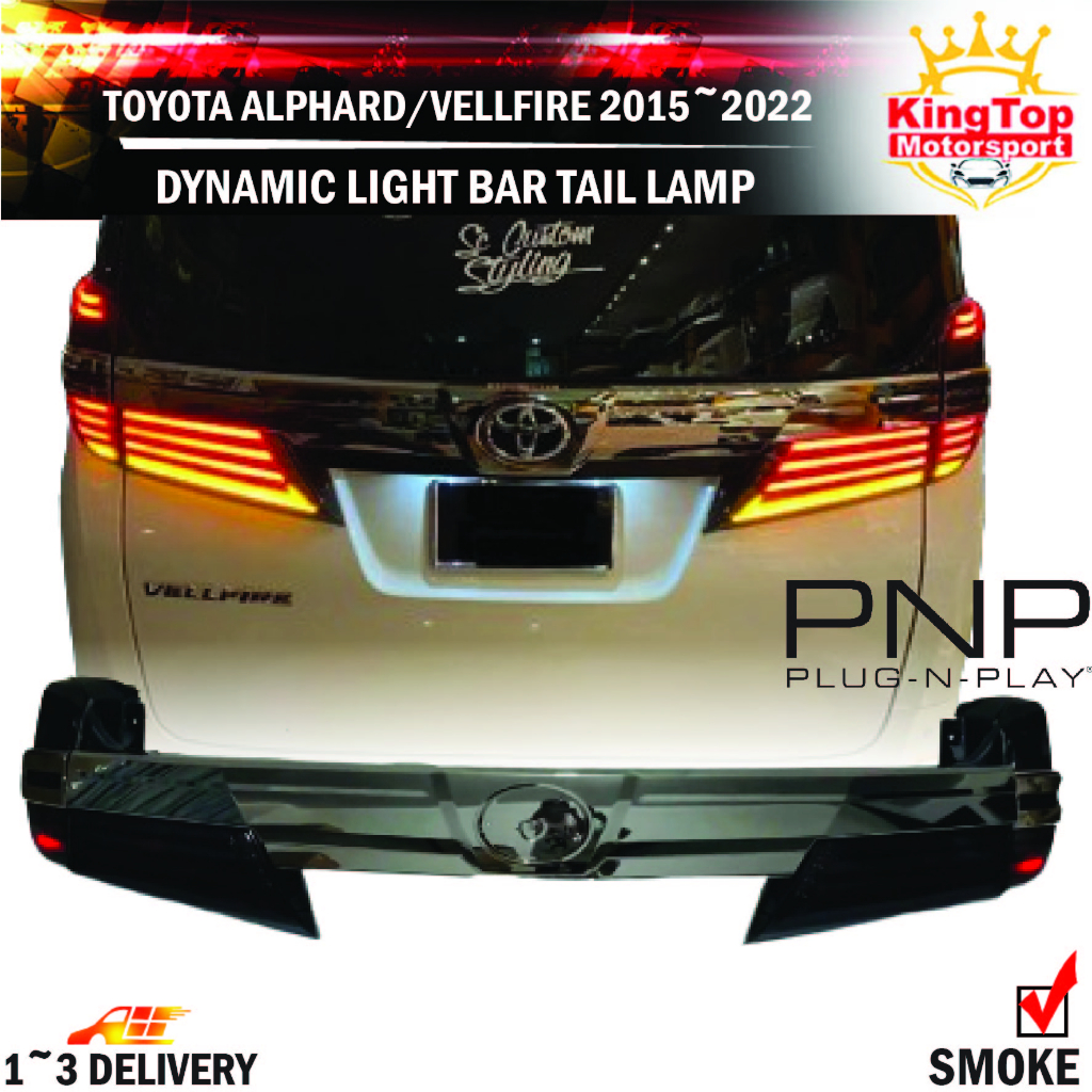 Toyota Alphard / Vellfire AGH30 2015 - 2021 V2 Dynamic Led Light Bar ...