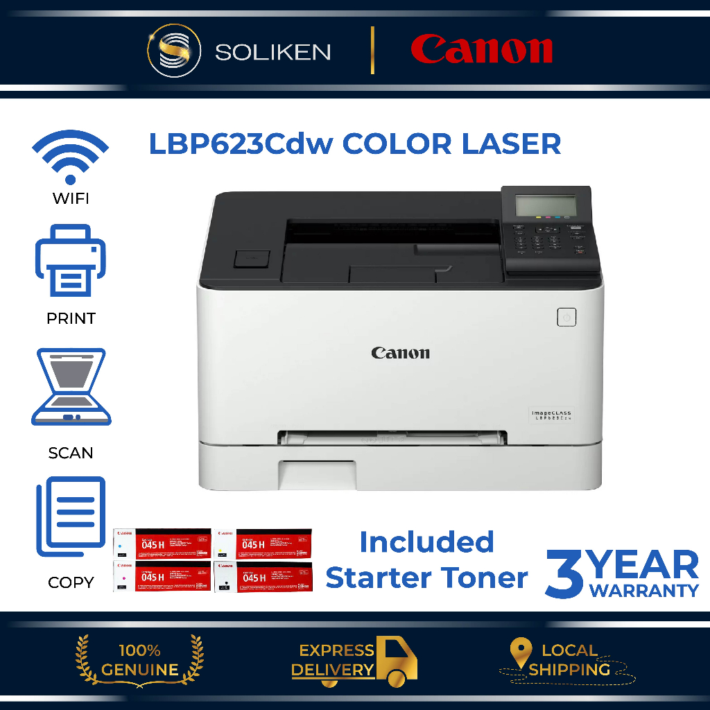 Canon imageCLASS LBP623Cdw Colour Laser Printer Canon LBP623Cdw Printer ...