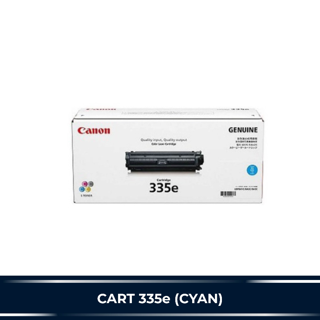 CANON ORIGINAL CARTRIDGE 335E & 335 SERIES -BLACK/ CYAN/ MAGENTA ...