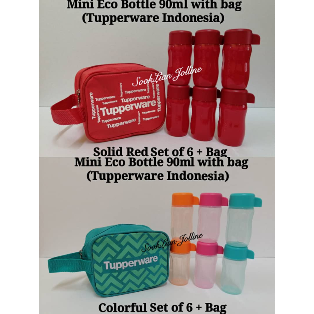 Mini Eco Bottle 90ml with bag (Tupperware Indonesia) | Shopee Malaysia