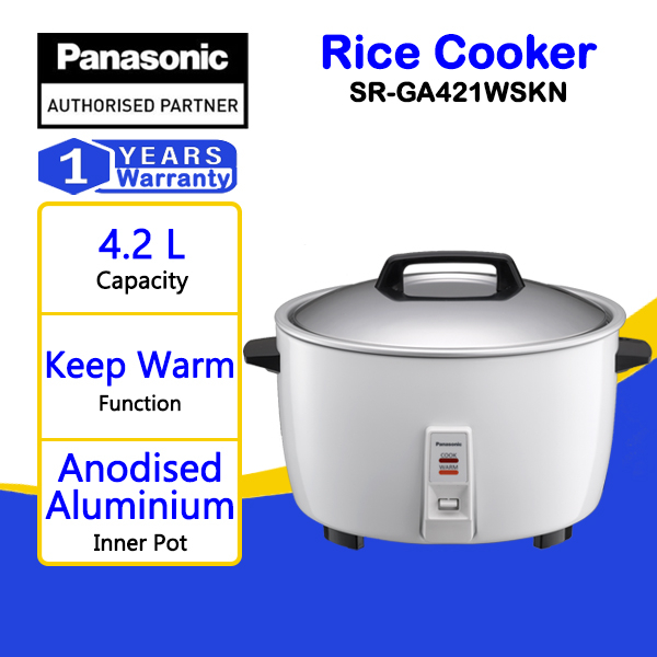 PANASONIC SR-GA421 RICE COOKER (4.2L) KEEP WARM SR-GA421WSKN | Shopee ...