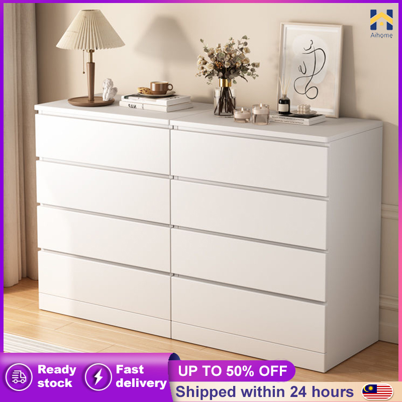 AH 5 Layers Chest Drawers Storage Chest Drawer Almari Baju murah White ...