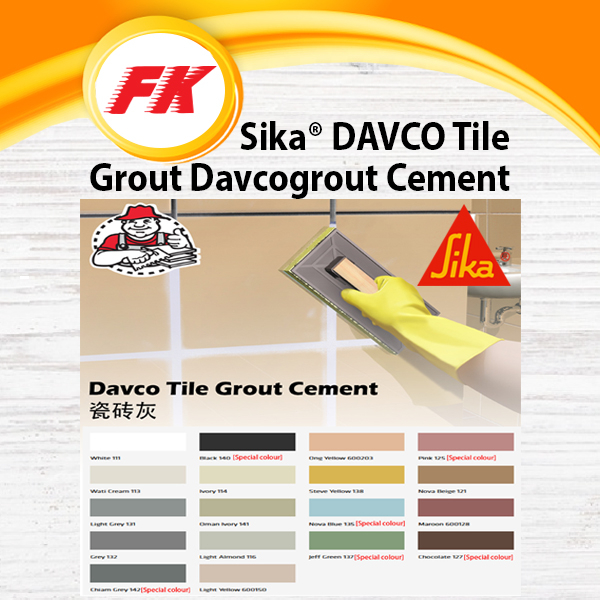 3.5KG SIKA DAVCO Tile Grout Davcogrout Simen Celah Jalur Mosek Cement ...