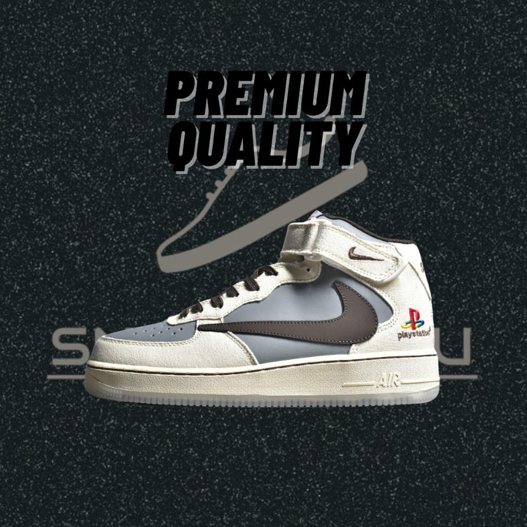 [Premium] PlayStation PS5 X Travis Scott X Nike Air Force 1 AF1 Mid ...