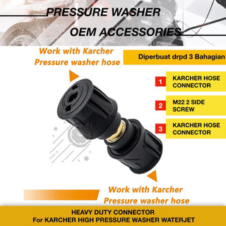 🔫 HEAVY DUTY CONNECTOR PANJANG KARCHER K2 K2.05 K1 PRESSURE WASHER ...