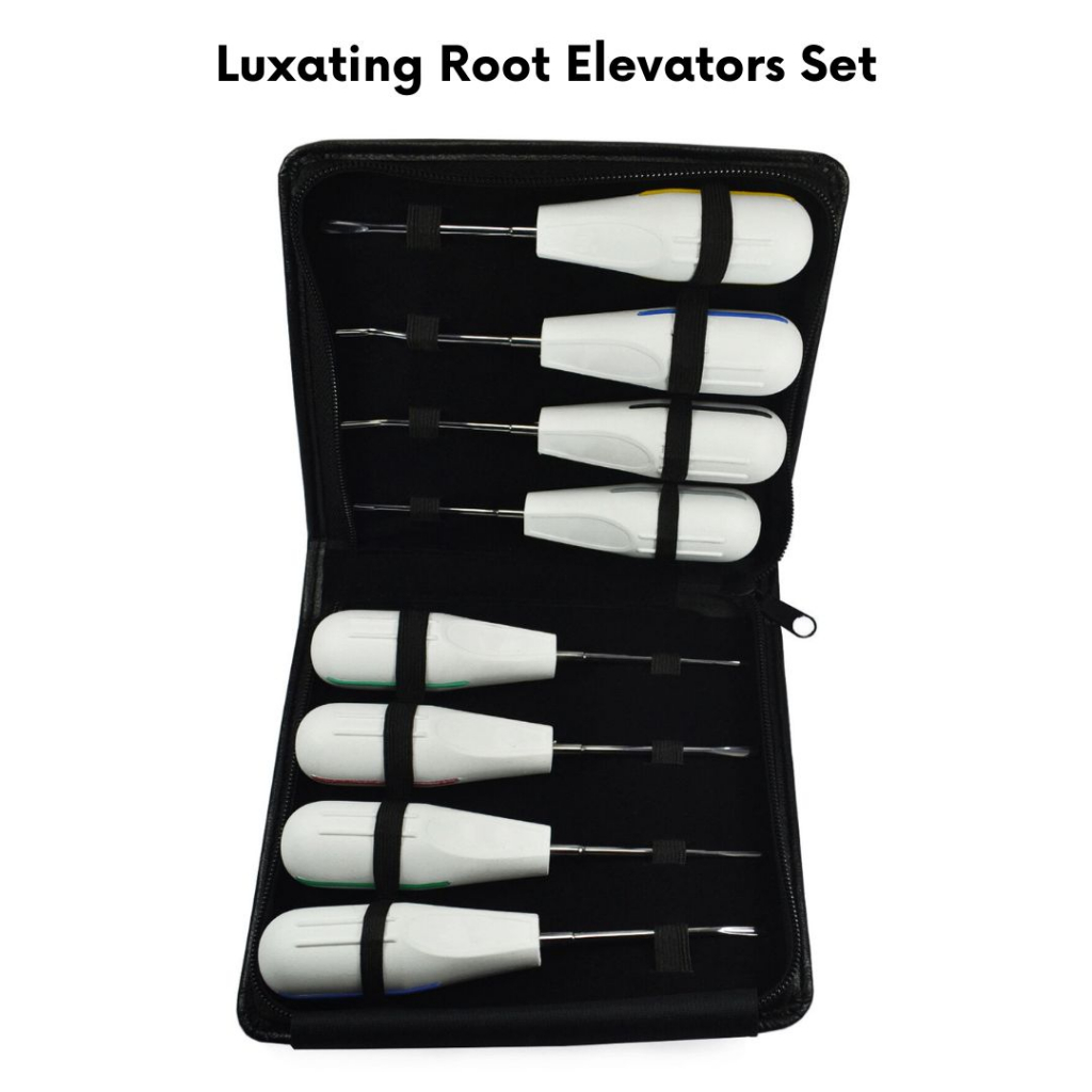 8Pcs Dental Luxation Extraction Instruments Root Elevator Dentist Dental Equipments Luxator ...