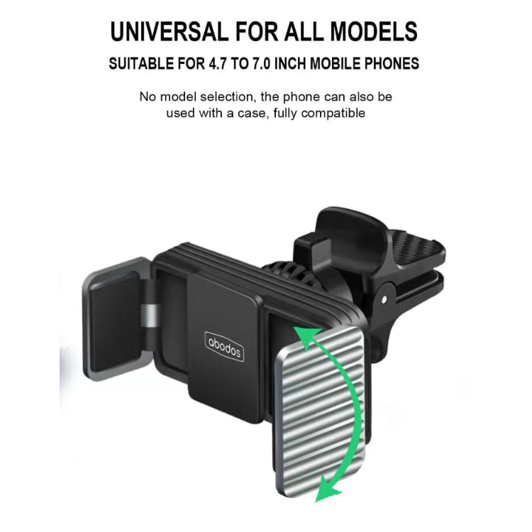 ABODOS AS-TS618 Magnetic Suction + Collet Chuck Air Vent Car Mount Holder / 360 Rotation ...