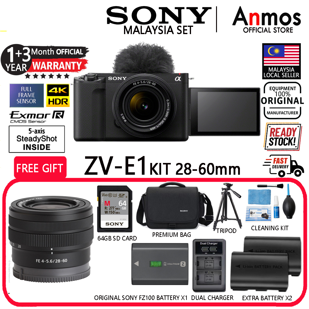 Sony ZV-E1 ZVE1 Full Frame Professional 4K UHD Mirrorless Camera | Body ...