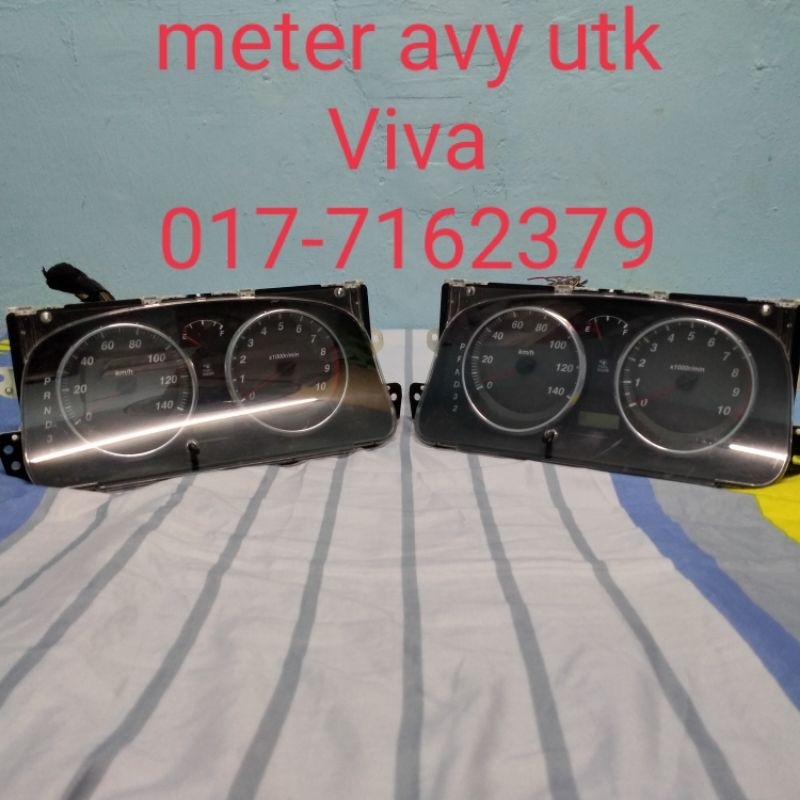 Meter AVY Hitam Made In Japan Untuk Perodua Viva (Meter Auto) | Shopee ...