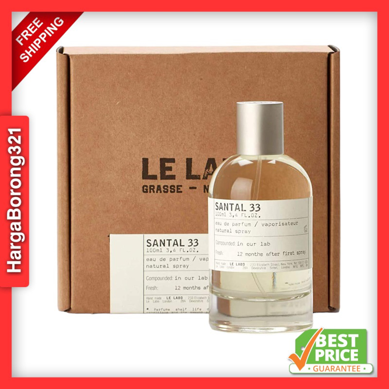 💯 𝕆𝕣𝕚ginal Santal 33 Eau de Parfum 100ml (With Paper Bag ) | Shopee ...